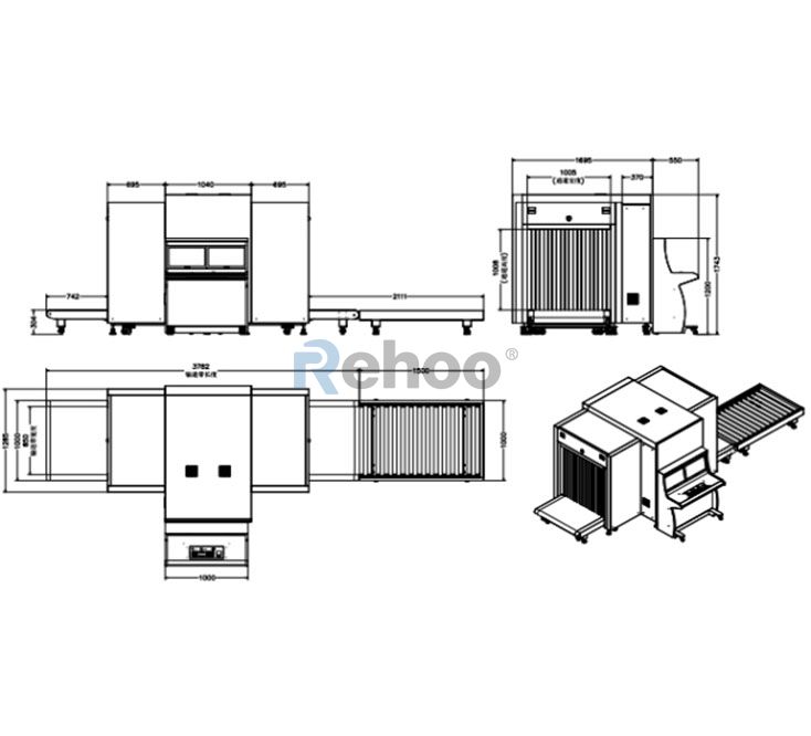 Manufacture X ray Baggage Scanner Manufacture X ray Baggage Scanner